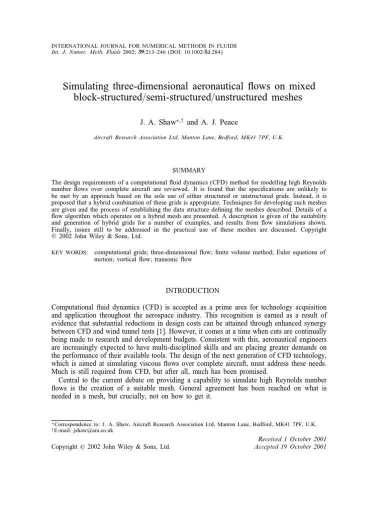 Simulating 3d Flows On Mixed Meshes | PDF | Computational Fluid Dynamics | Partial Differential ...
