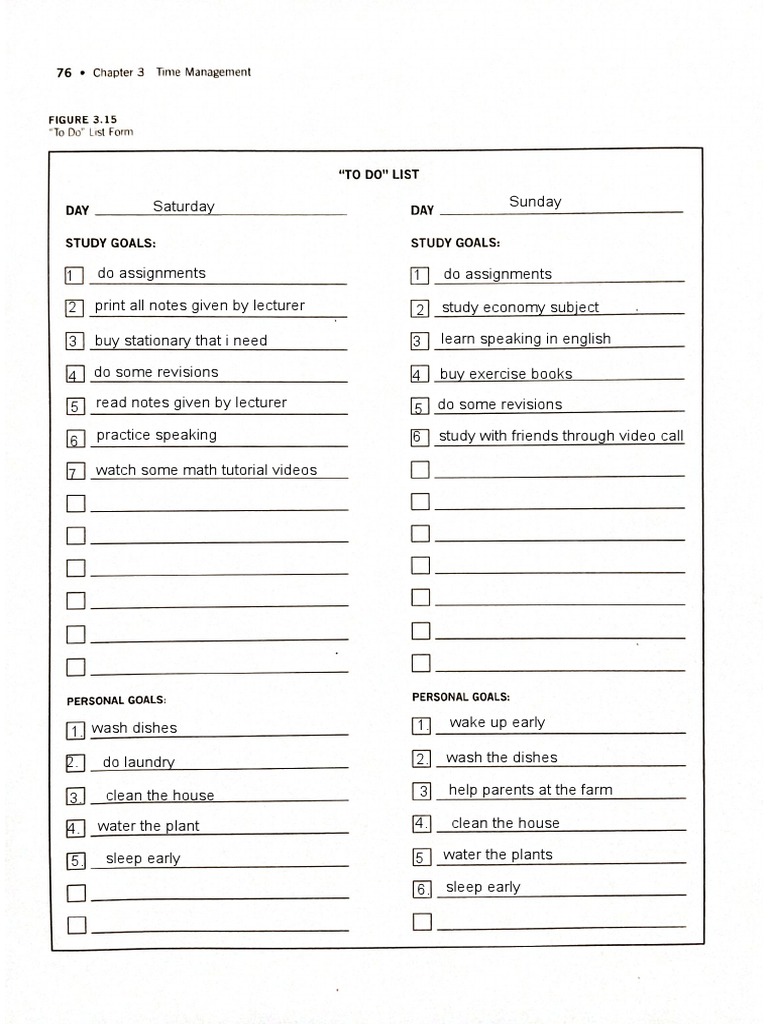 Activity 3 To Do List | PDF