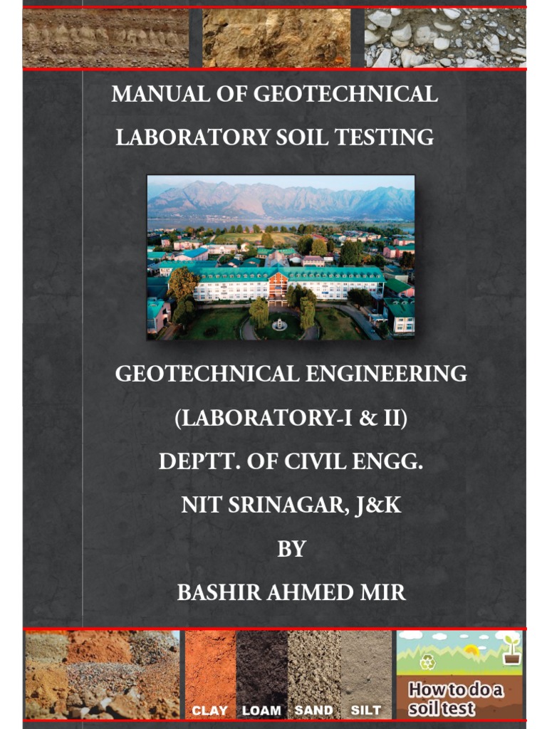 Manual of Geotechnical Laboratory Soil Testing | PDF | Density