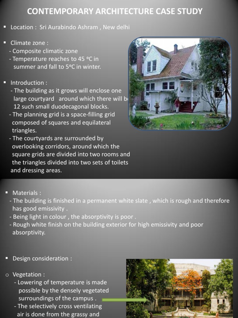 Contemporary Case Study | PDF | Window | Building Engineering