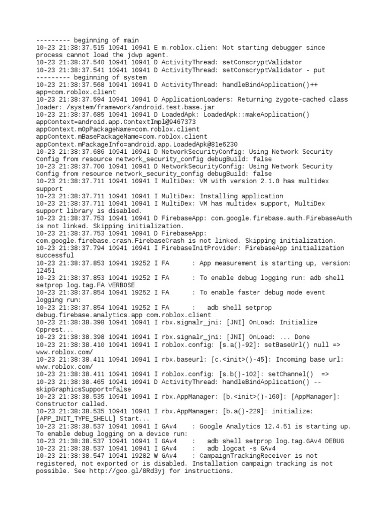 Log Com - Roblox.client 1635036039 | PDF | Software Development | Software Engineering