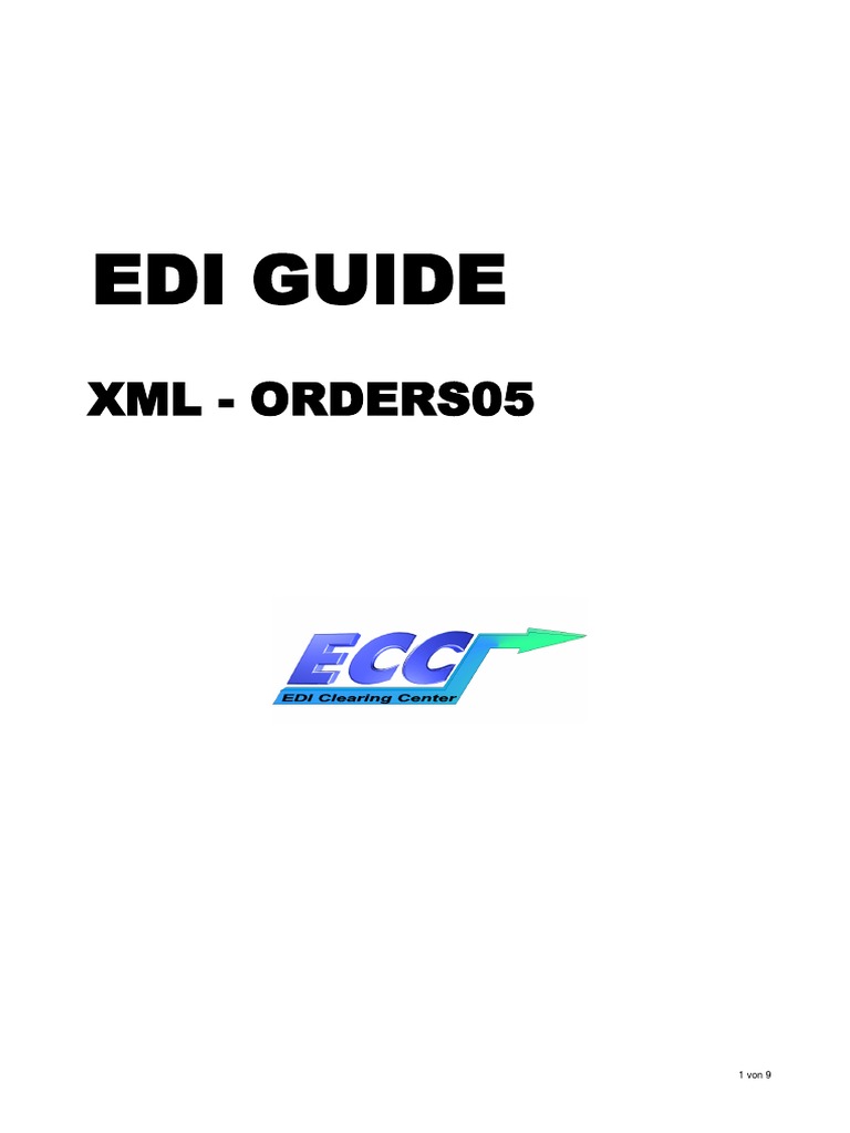 Edi Guide: XML - Orders05 | Download Free PDF | Value Added Tax ...