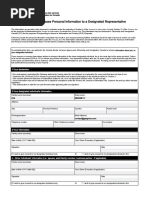 Family Member Representative Form IMM 5713 | PDF | Government ...