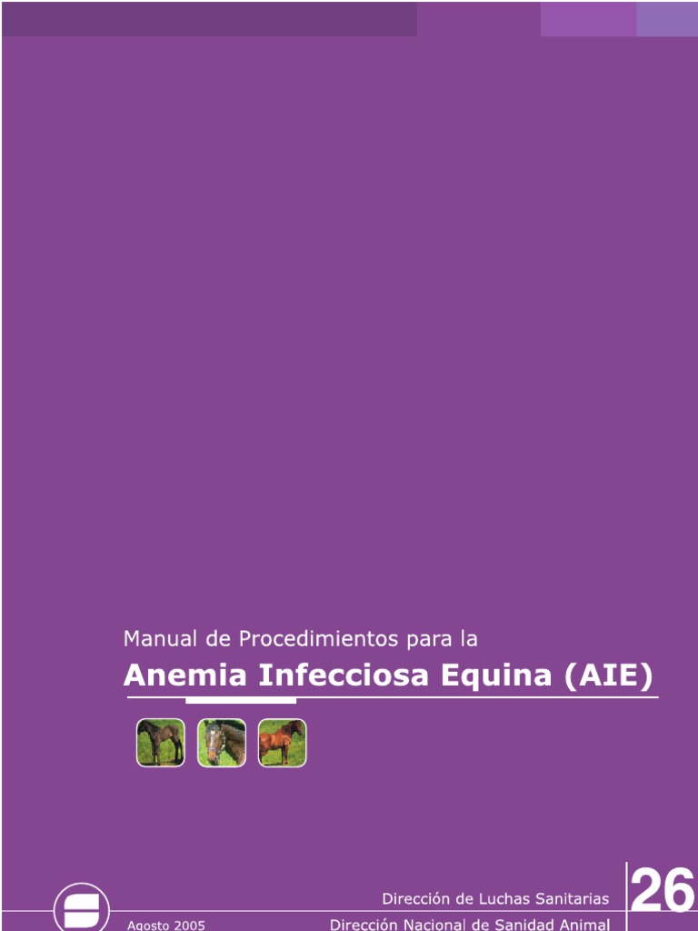 Manual Anemia Infecciosa Equina | PDF | Virus | Infección
