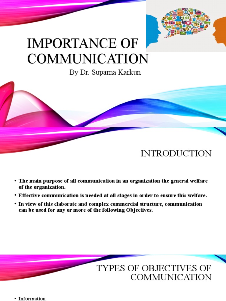 Importance of Communication | PDF | Communication | Information