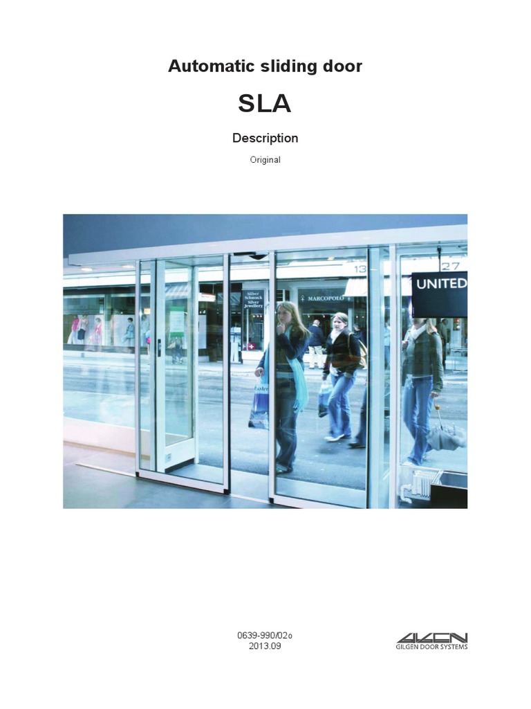 Comprehensive Technical Documentation for Automatic Sliding Door Models ...