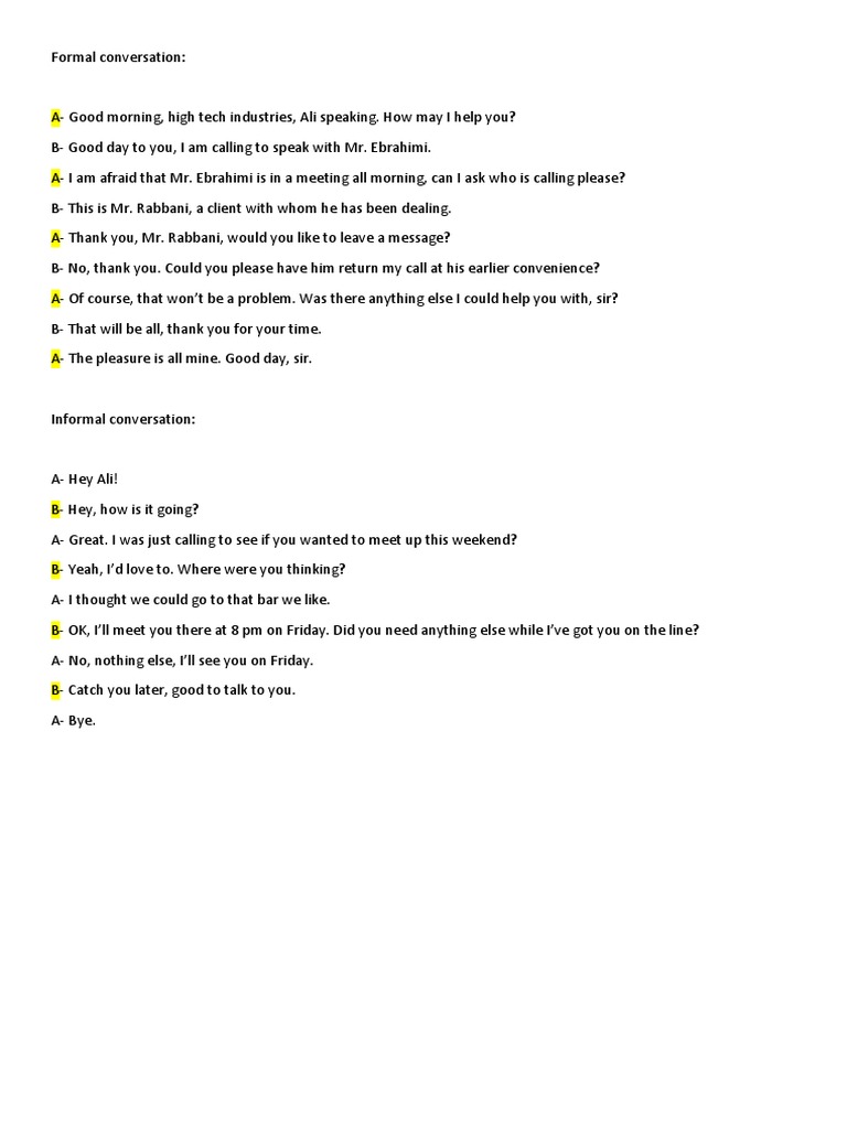 Polite and Impolite Conversation 2 | PDF