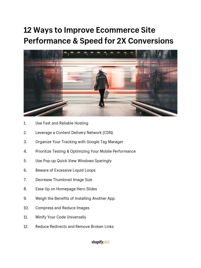 12 Ways To Improve Ecommerce Site Performance & Speed For 2X ...
