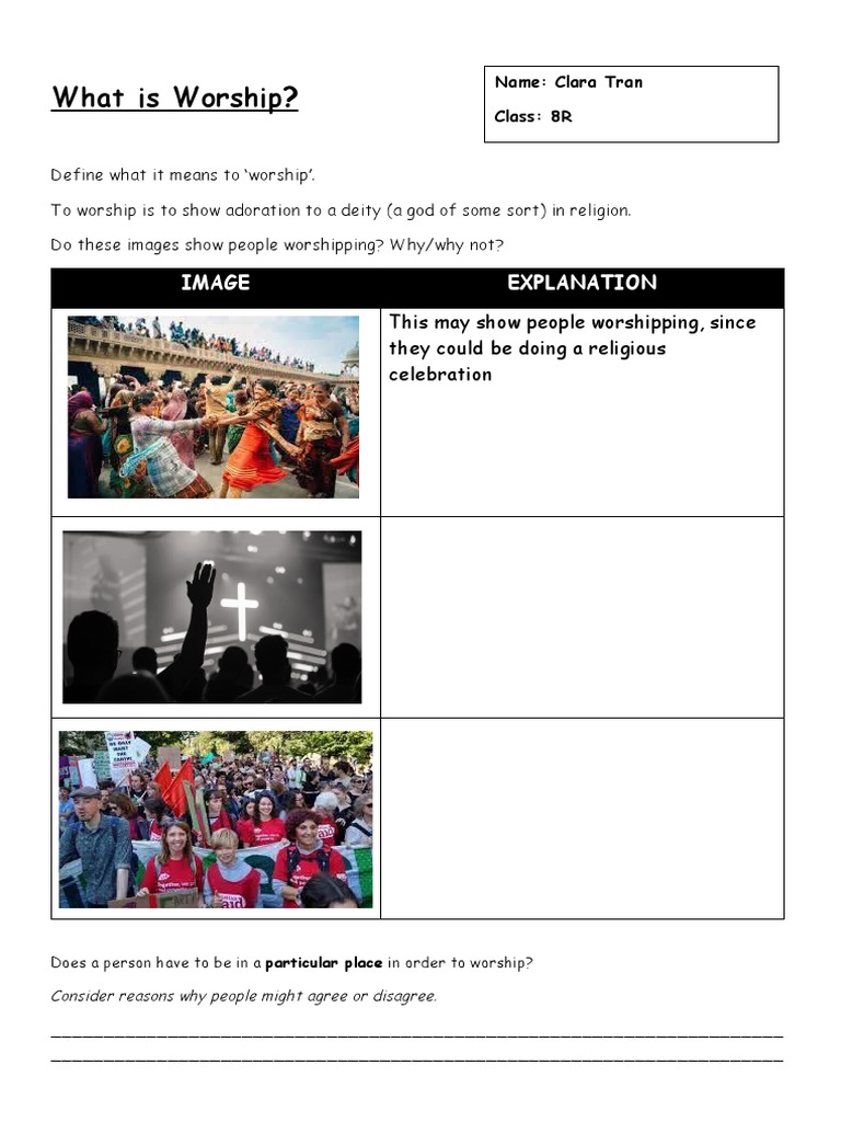 What Is Worship?: Image Explanation | PDF | Worship | God