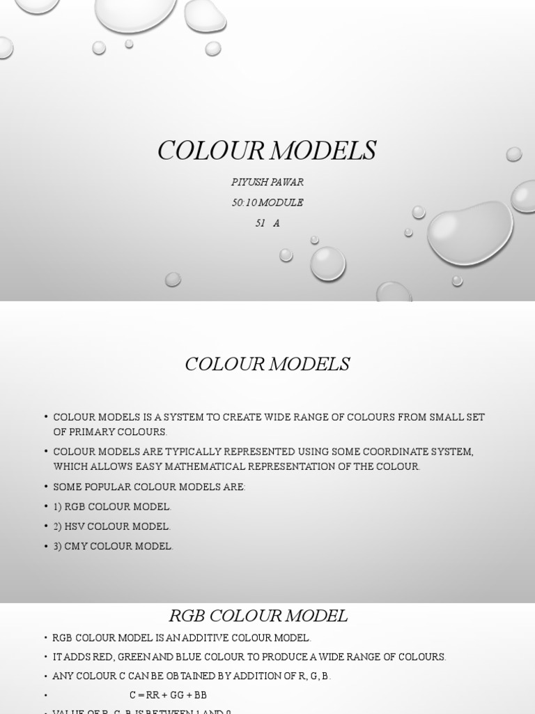 Colour Models | PDF