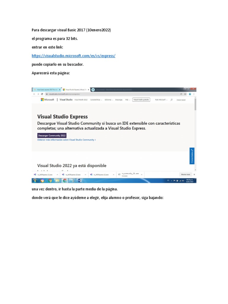 Para Descargar Visual Basic 2017 | PDF