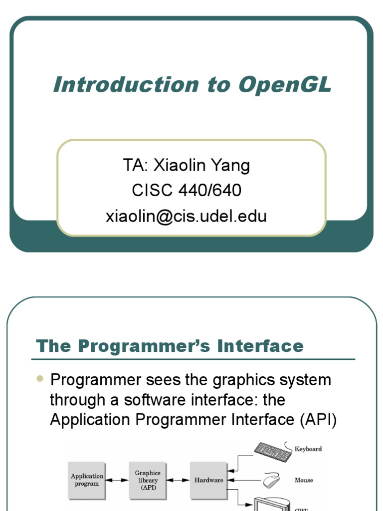 OpenGL Basics and Programming Guide | PDF | Computer Programming ...