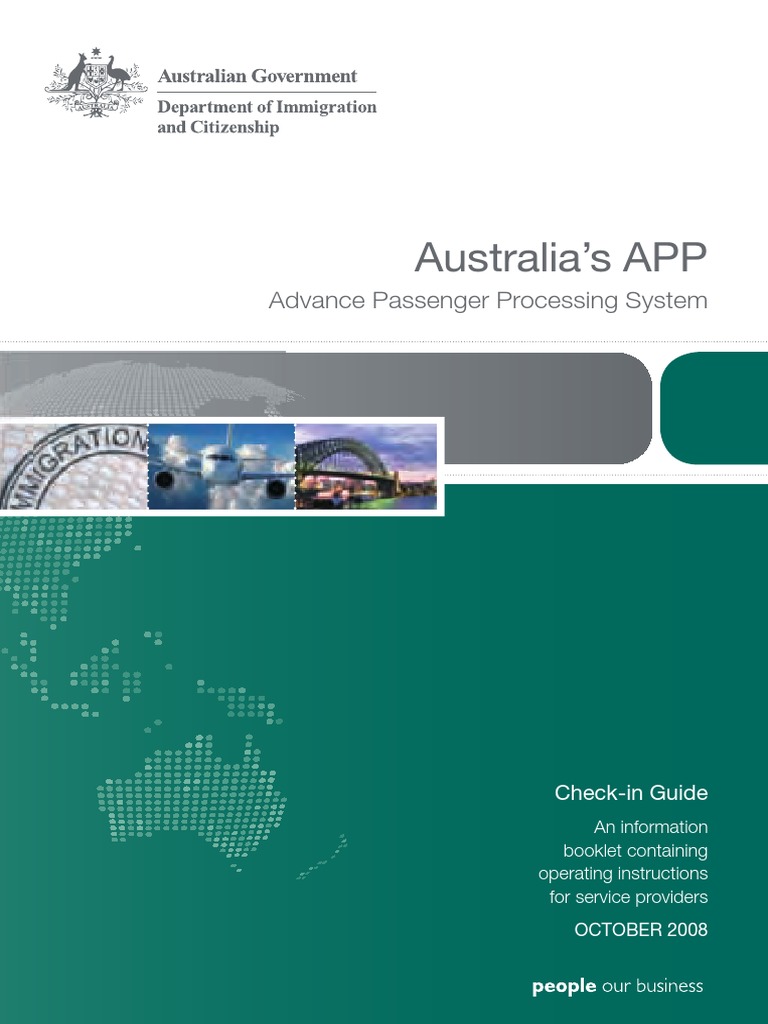 Australia's App: Advance Passenger Processing System | PDF | Passport ...