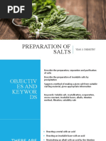 Methods for Preparing Soluble Salts | PDF | Salt (Chemistry) | Solubility