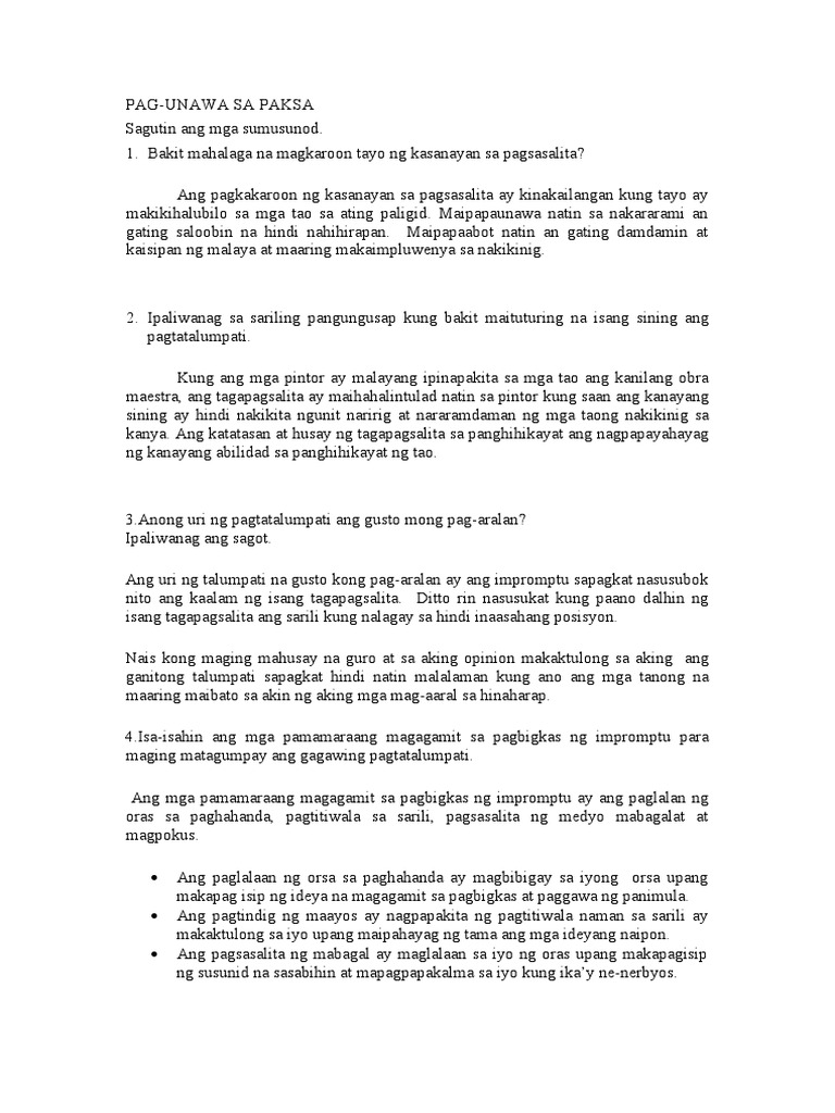 Filipino Module 5 | PDF