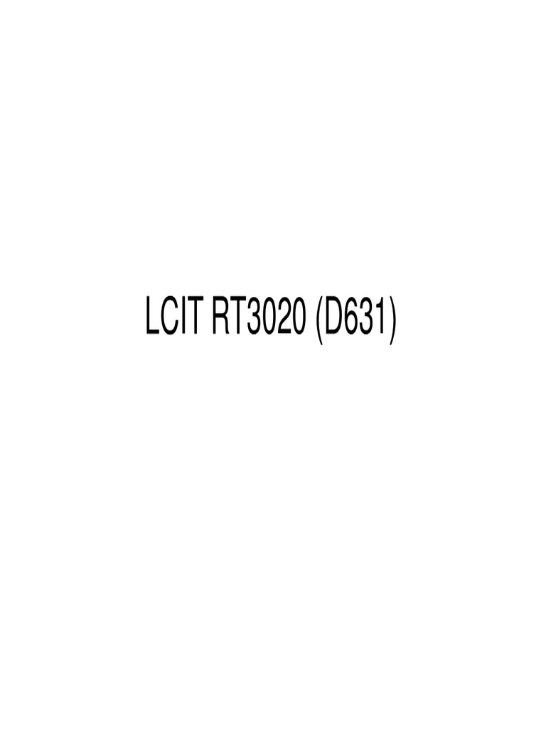 Lcit RT3020 (D631) 111222 | PDF | Belt (Mechanical) | Clutch