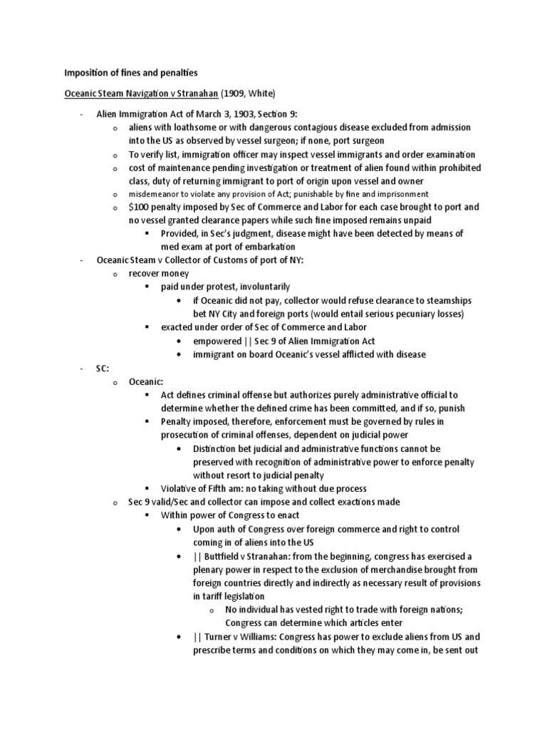 Administrative Law - Imposition of Fines and Penalties | PDF | Fine ...