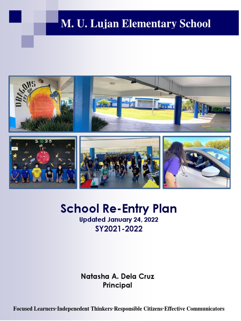 Mules School Re-Entry Plan 1 | PDF | Hand Washing | Infection