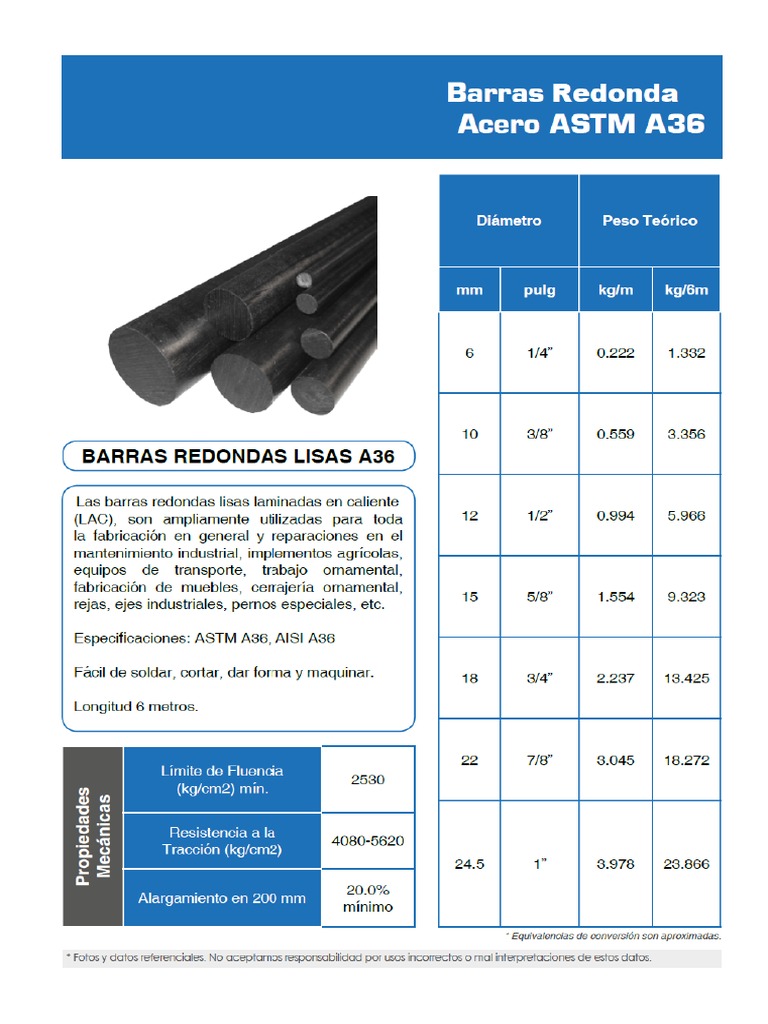 Redondo Liso A36 | PDF