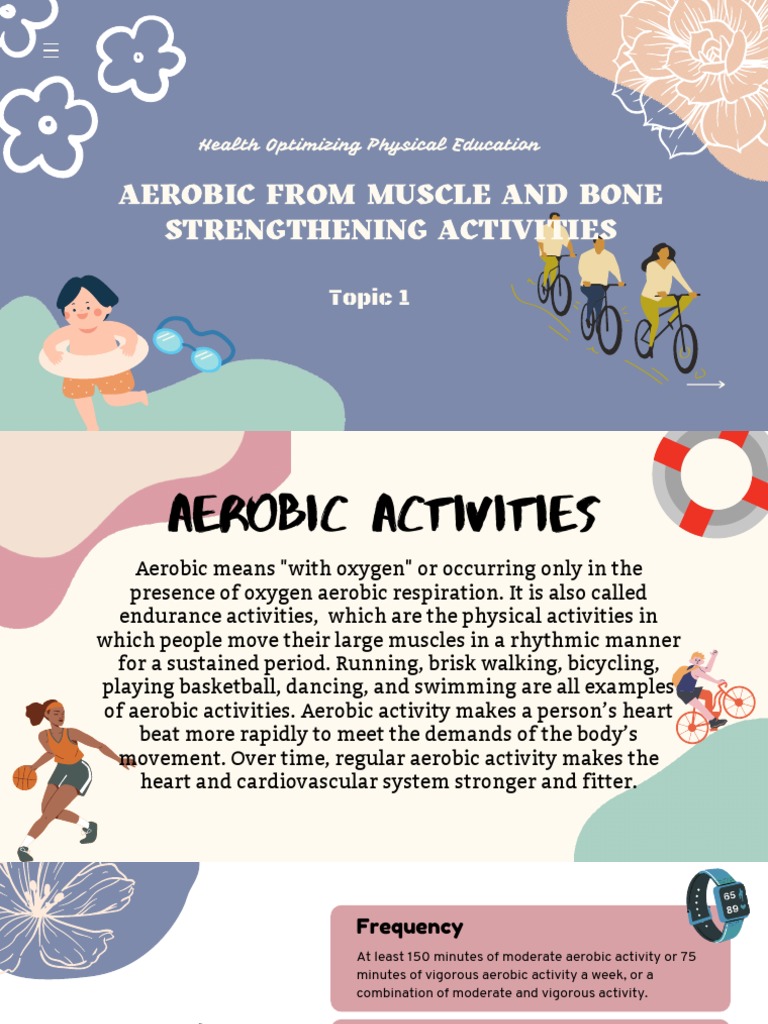AEROBIC FROM MUSCLE AND BONE STRENGTHENING ACTIVITIES PPT Report | PDF ...