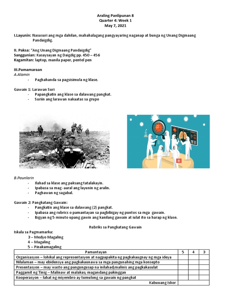 COT Lesson Plan AP 8 | PDF