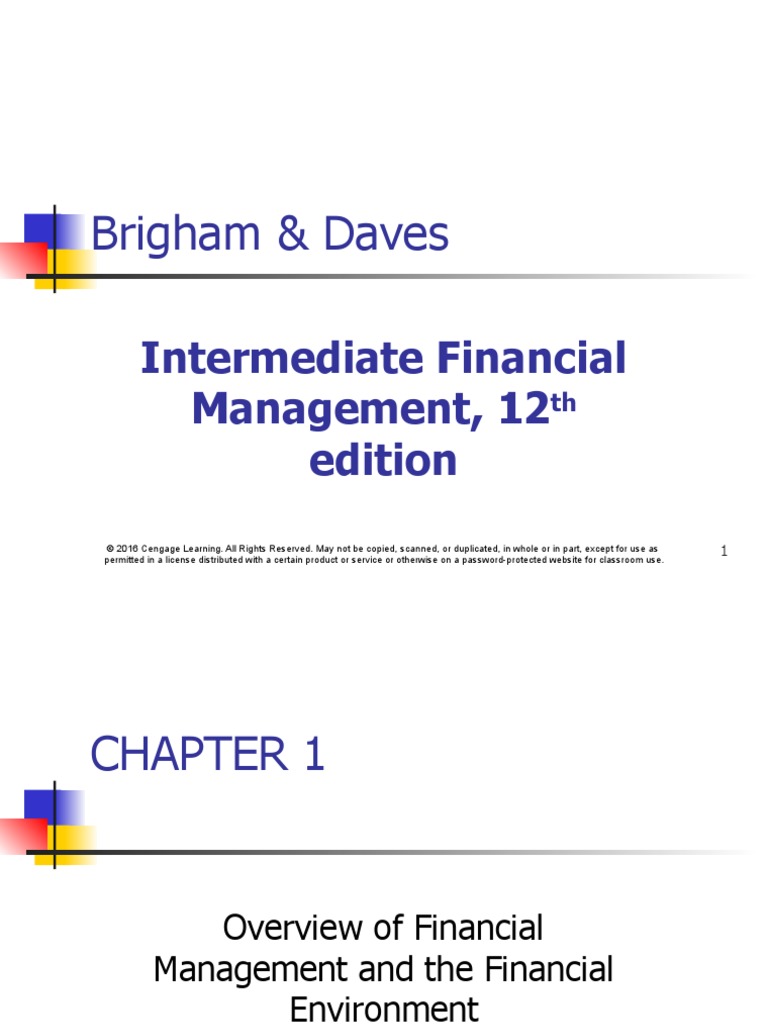 Chapter 1 PowerPoint - IfM 12th Ed | PDF | Cost Of Capital | Corporations