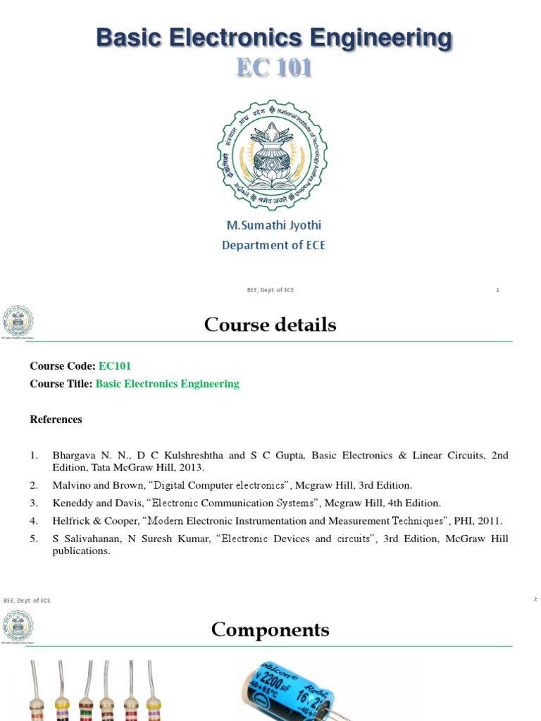 Ec101 Semi Conductors | PDF | P–N Junction | Semiconductors