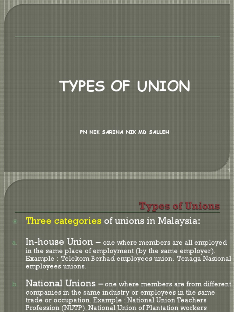 3 Types of Unions | PDF | Trade Union | Employment