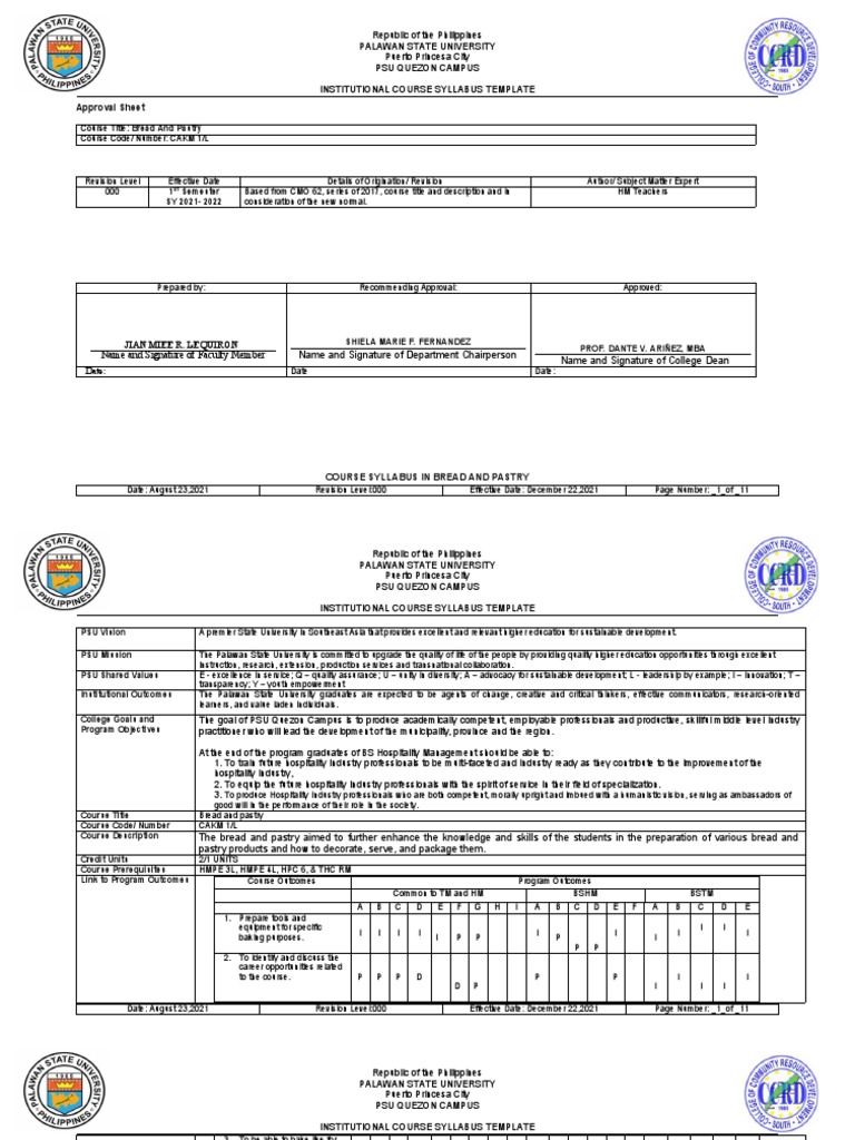 Bread and Pastry | PDF | Educational Assessment | Educational Technology