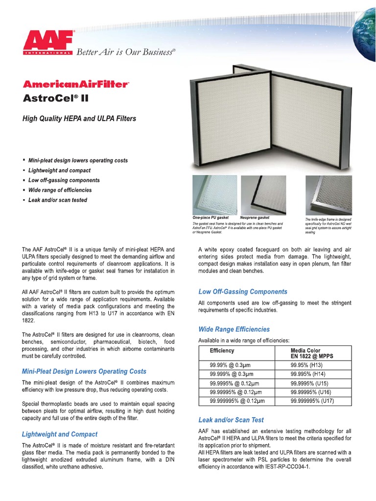 AstroCel II Hepa | PDF