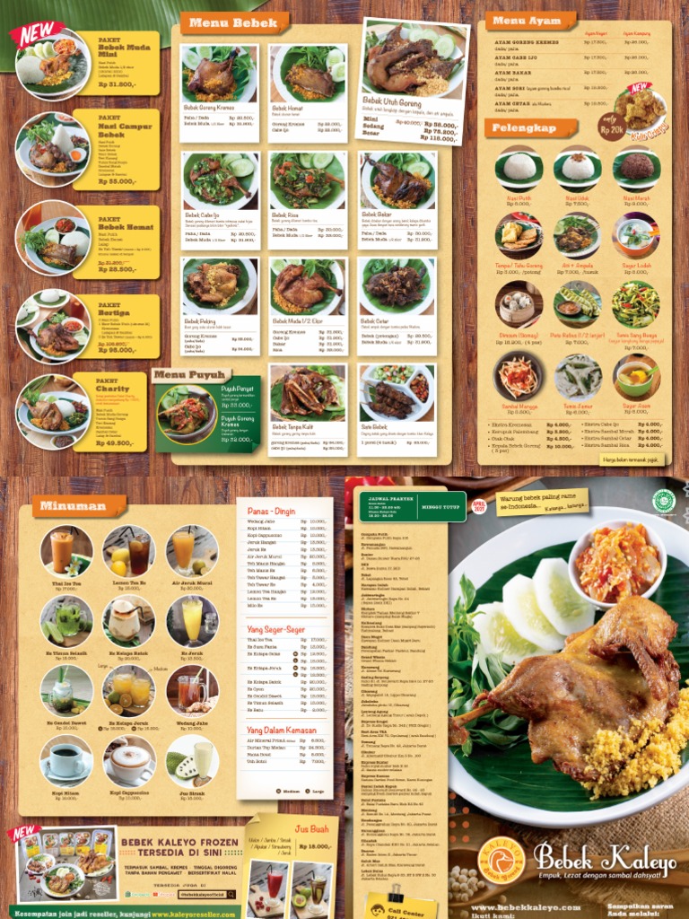 Menu Bebek Kaleyo | PDF