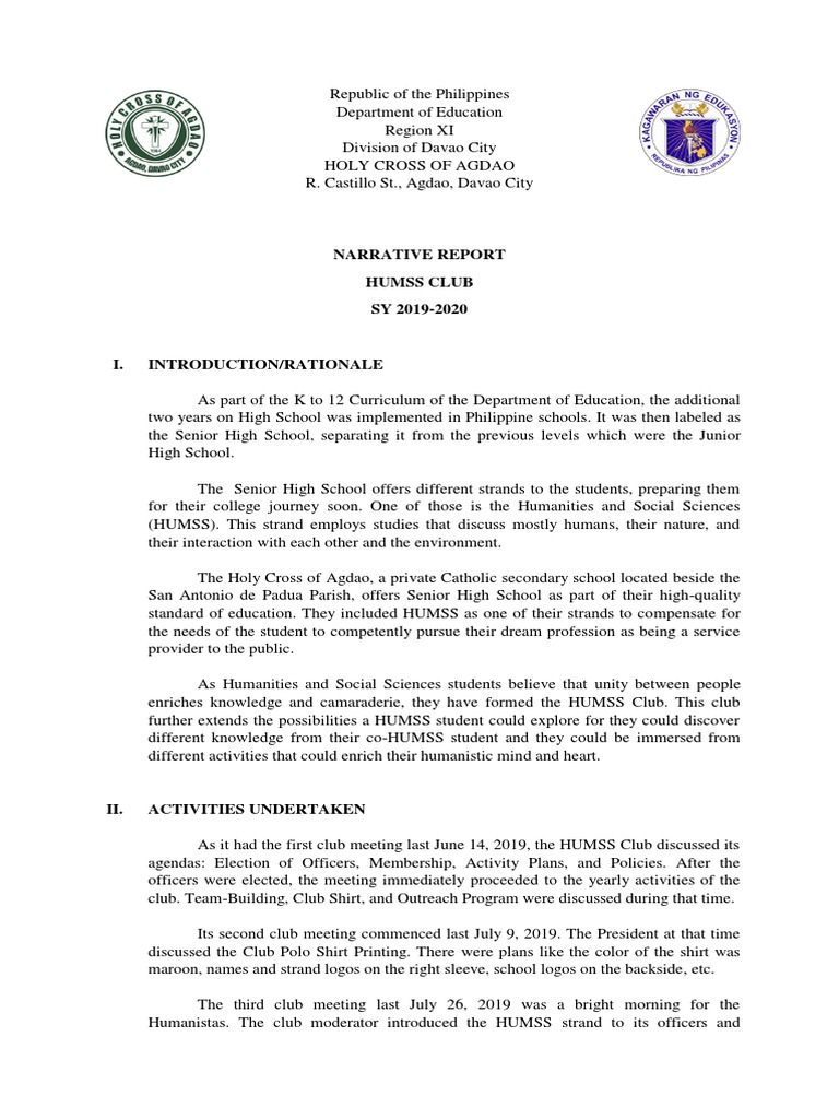 Narrative Report | PDF