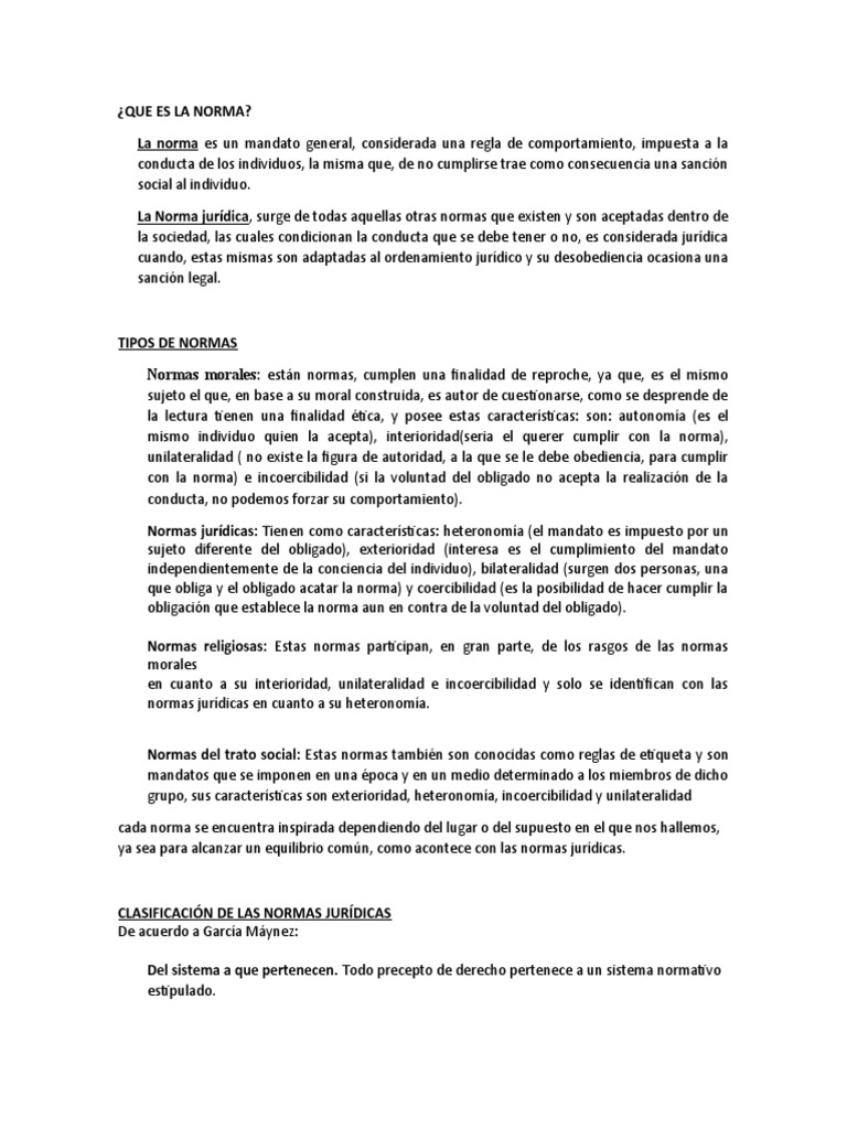 Que Es La Norma | PDF | Justicia | Comportamiento