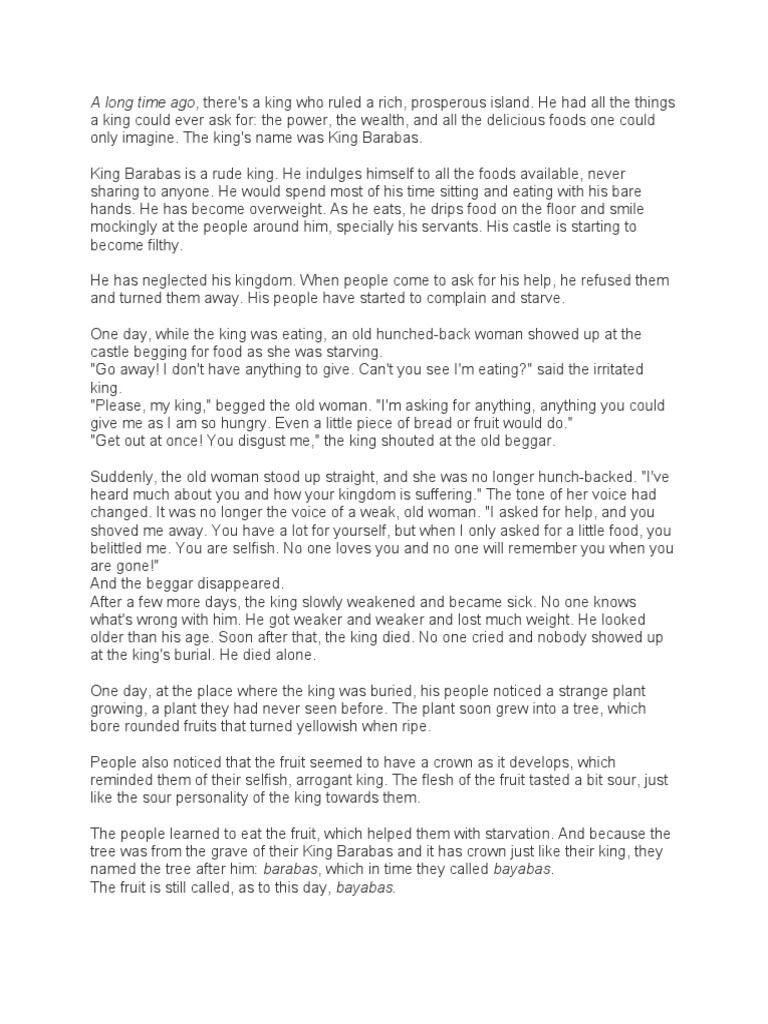 The Legend of The Guava | PDF