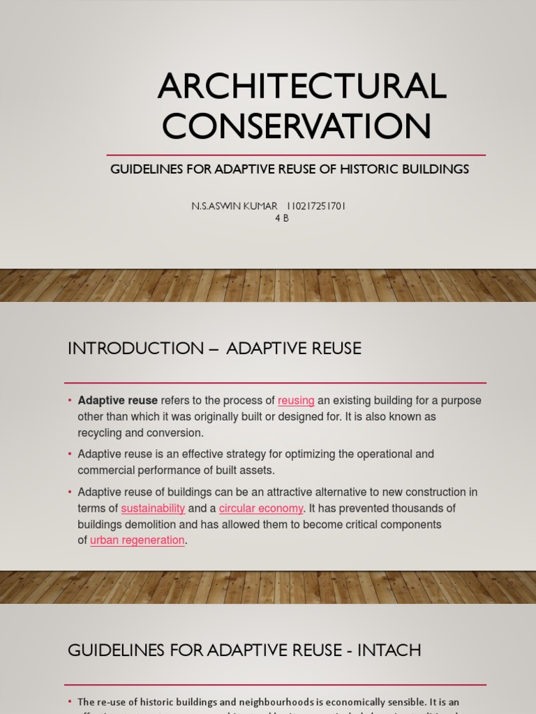 Guidelines For Adaptive Reuse | PDF | Art