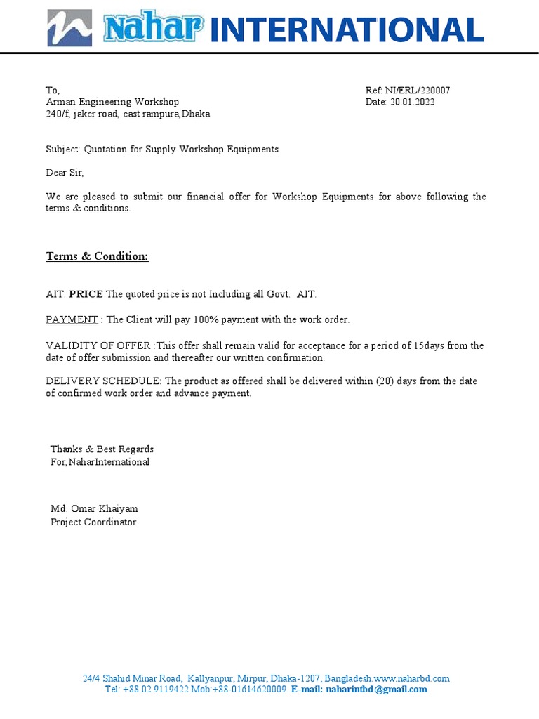 Arman Engineering Workshop | PDF