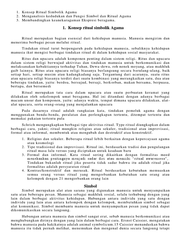 Ritual dan Simbol dalam Agama | PDF | Agama & Spiritualitas