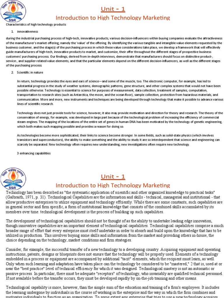 High-Tech Product Marketing Insights | PDF | Research And Development ...