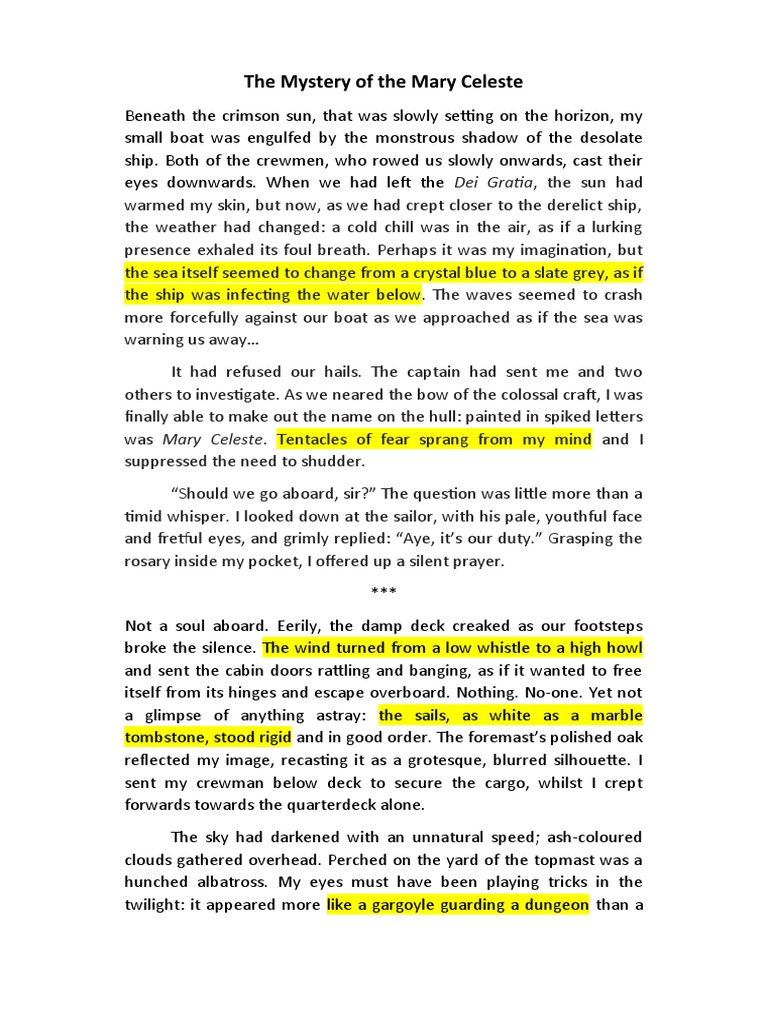 The Mystery of The Mary Celeste | PDF