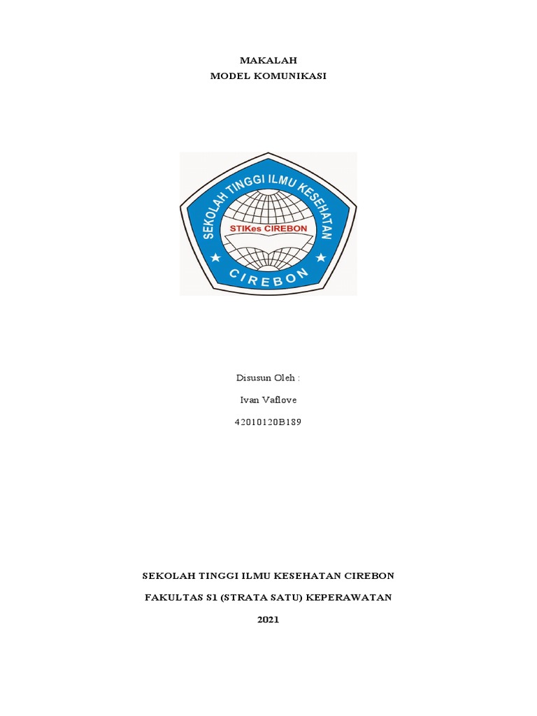 Makalah Model Komunikasi | PDF