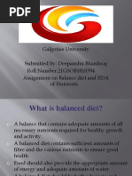 Balanced Diet Chart Overview | PDF
