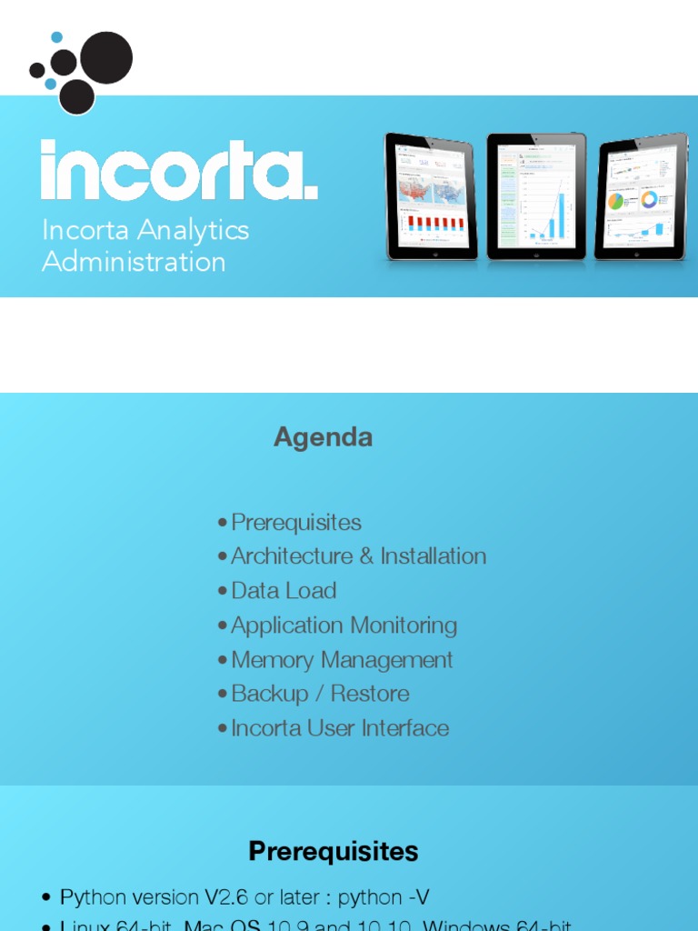 09 Incorta Administration | PDF | Command Line Interface | 64 Bit Computing