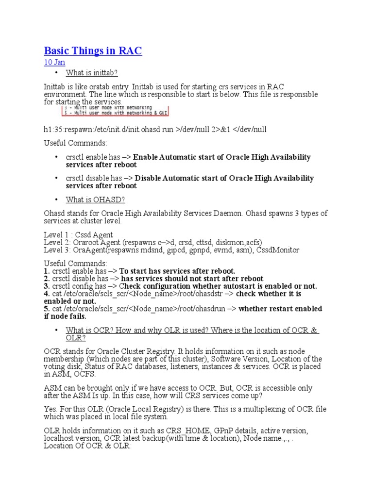 Basic Rac | PDF | Cache (Computing) | Computer Cluster