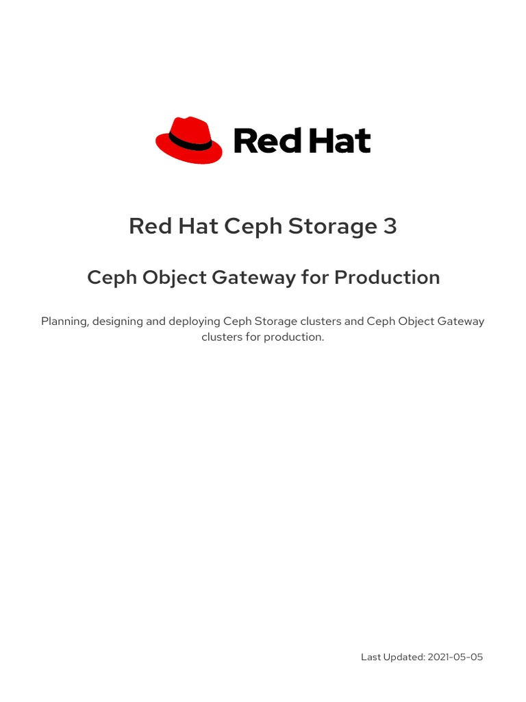 Red Hat Ceph Storage-3-Ceph Object Gateway For Production-En-Us | PDF | Computer Network | Solid ...