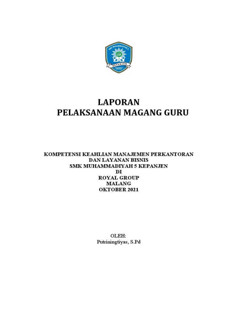 LAPORAN MAGANG Guru | PDF