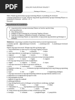 Araling Panlipunan Grade 5 Worksheets | PDF