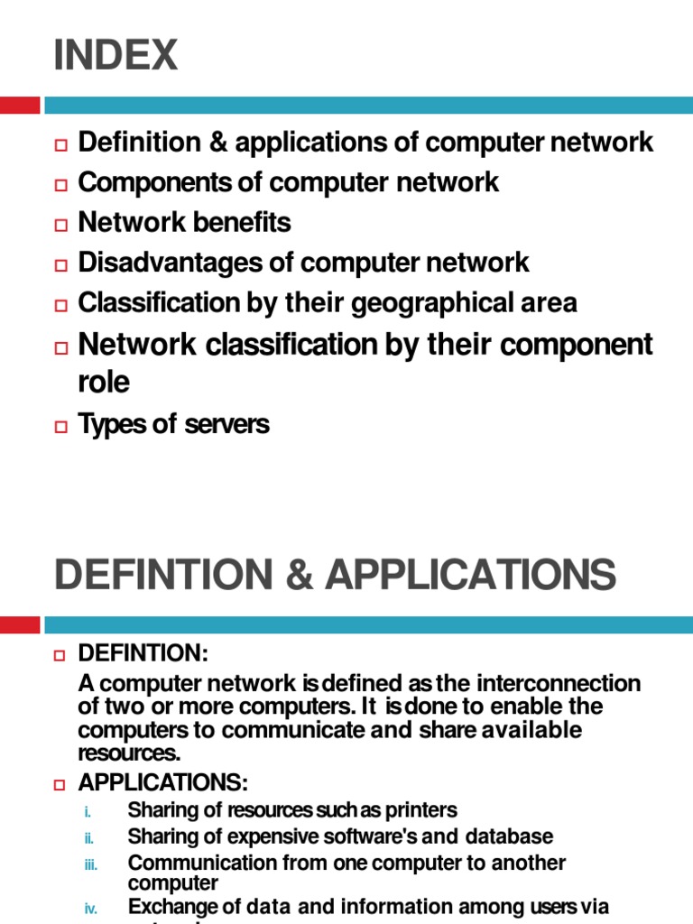 Index: Network Classification by Their Component Role | PDF | Computer ...
