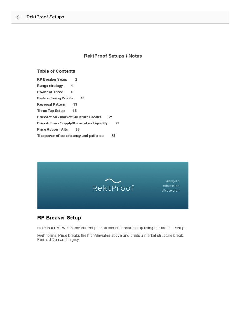 RektProof Setups | PDF