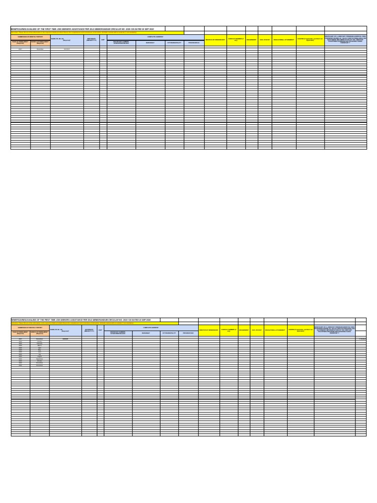 First-Time Job Seekers Assistance Form | PDF