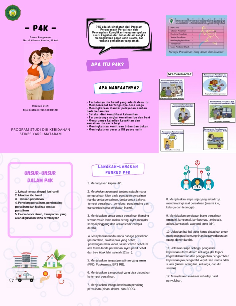Leaflet P4K | PDF | Pengembangan Diri | Kesehatan Holistik